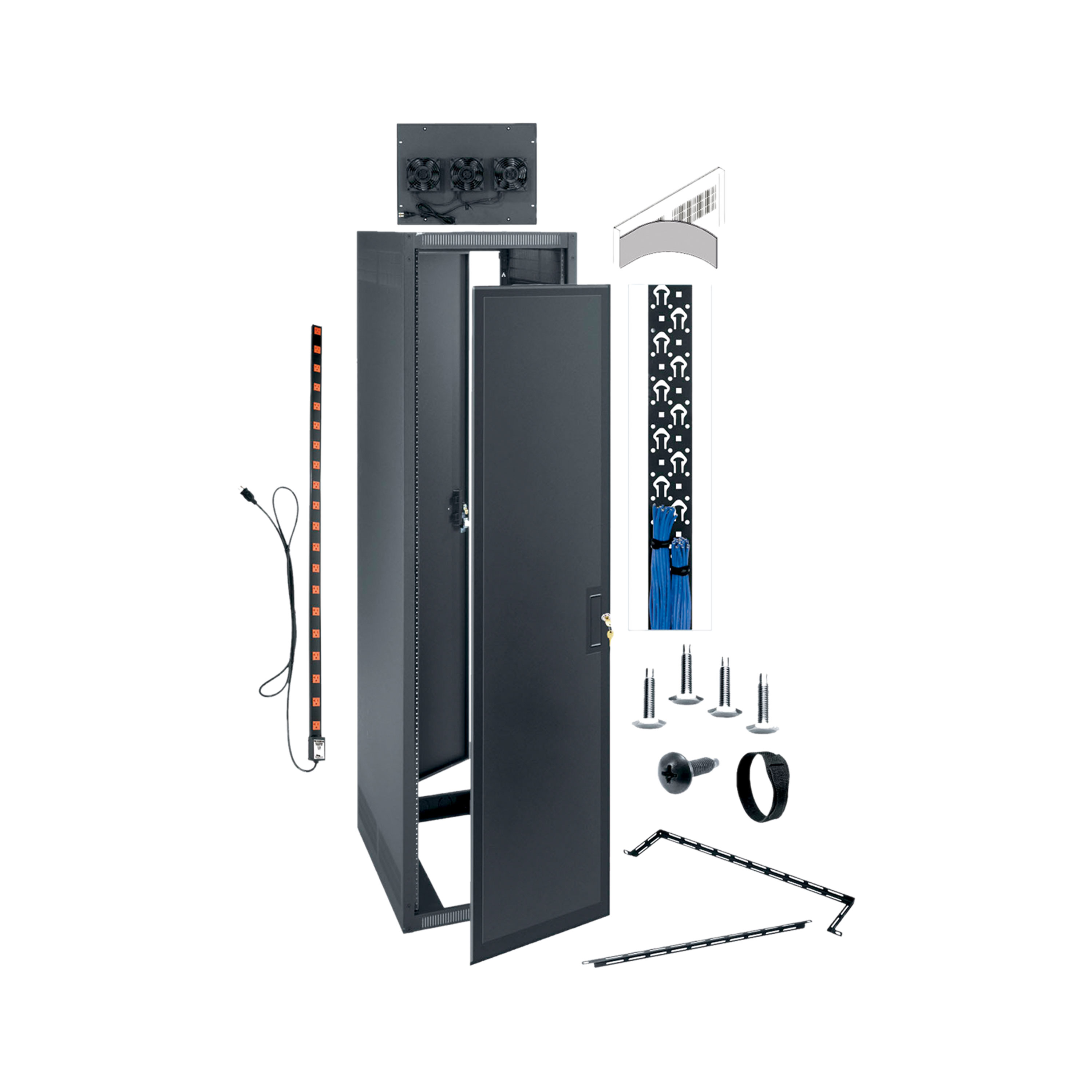 Middle Atlantic ERK-4425-AV 44 RU ERK Series Rack, 25 Inches Deep, AV Configured | Legrand AV